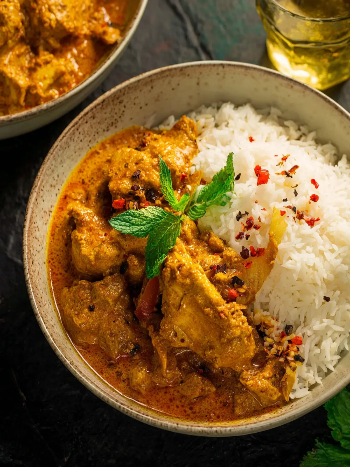 restaurant style chicken curry